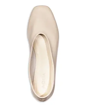 Aqua Amira Flats - Bone Leather