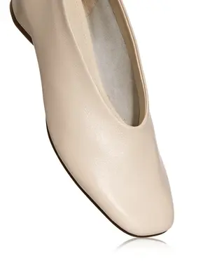 Aqua Amira Flats - Bone Leather