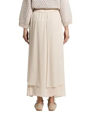 Peserico Paneled Pull On Skirt