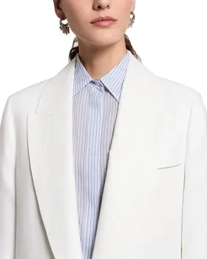 Peserico Linen Single-button Blazer