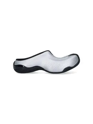 Balenciaga Silver Tone Slides Slipper For Men