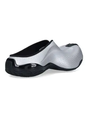 Balenciaga Basketball Mule Sneakers - Silver
