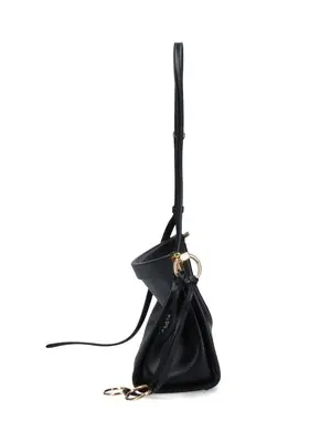 Alaïa Le Click East West Shoulder Bag - Black