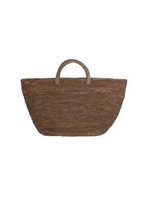 IBELIV Vanilla Raffia Tote Bag - Brown