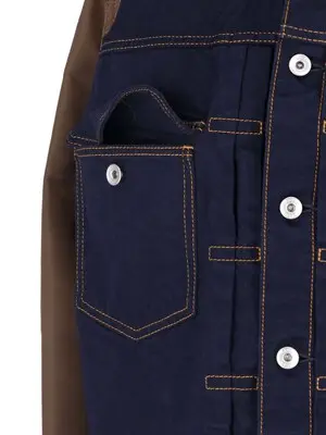Sacai Denim And Nylon Jacket