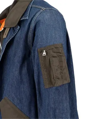 Sacai Denim And Nylon Jacket