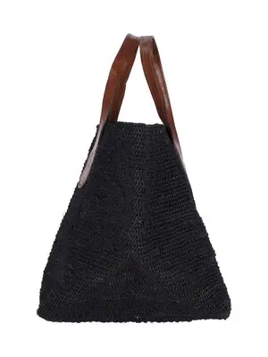 IBELIV Tokyo Raffia Tote Bag - Black