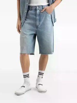 Dolce & Gabbana Logo Denim Shorts - Blue