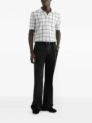 Dolce & Gabbana Checked-pattern Polo Shirt