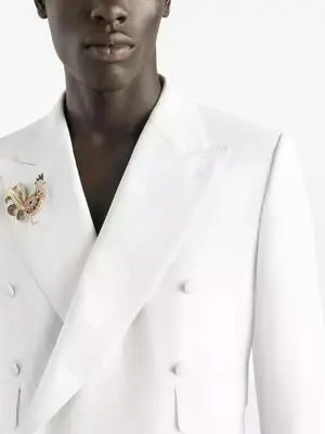 Dolce & Gabbana Double-breasted Brooch Jacket