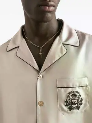 Dolce & Gabbana Logo-embroidered Pocket Shirt