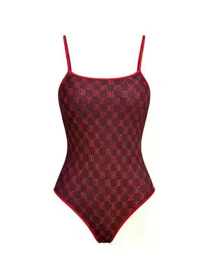 Hugo Monogram One-piece Swimsuit - Red