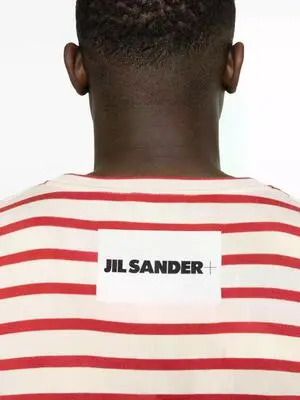JIL SANDER Striped-pattern Long-sleeve T-shirt - Neutrals