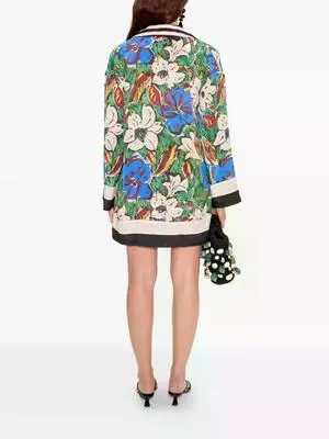 SIMONMILLER Diaz Floral-print Mini Dress - Green