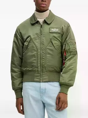 Alpha Industries Logo Patch Zip-up Jacket