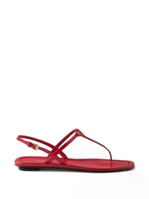 Prada Patent Leather Thong Sandals
