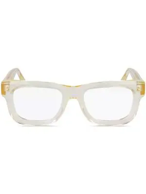 Victoria Beckham Abstract-pattern Square Frame Glasses - Neutrals