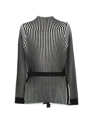 Liu Jo Striped Belted Cardigan