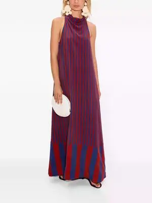 SIMONMILLER Mona Striped Maxi Dress - Red