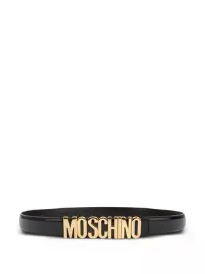 Moschino Logo-detailed Belt - Black