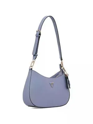 Guess Triangle-logo Charm Satchel - Blue