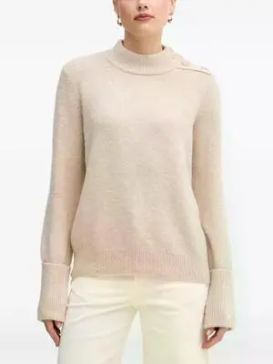 MARC AUREL Button Roll-neck Sweater
