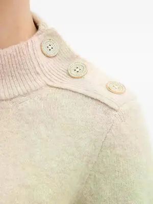 MARC AUREL Button Roll-neck Sweater