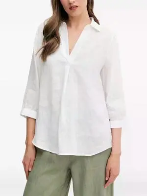 OUI V-neck Linen Shirt