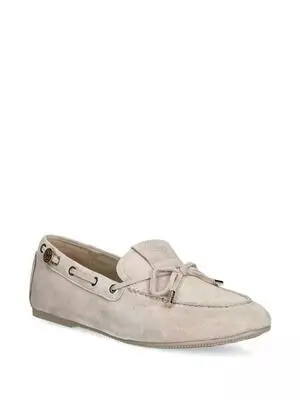 Guess Aisha Lace-up Loafers - Neutrals