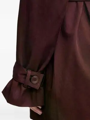 Bardot Aster Belted Trench Coat - Red
