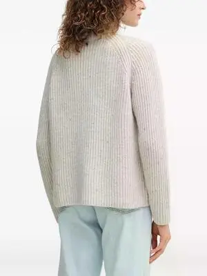 MOS MOSH Ribbed High-neck Sweater