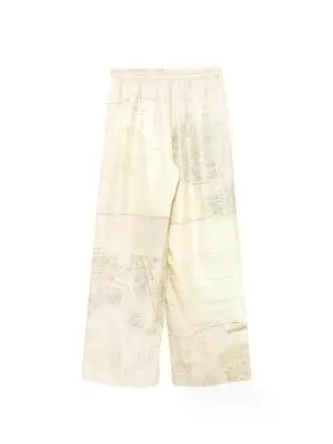 RÓHE Printed Silk Trousers