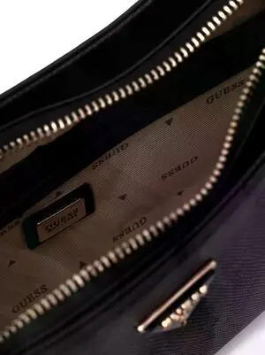 Guess Logo-detail Shoulder Bag - Black