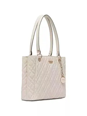 Guess Logo-charm Quilted Tote Bag