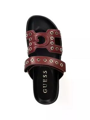 Guess Eyelet-detail Sandals - Red