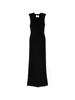 CIRCUS HOTEL Crisscross Maxi Dress - Black