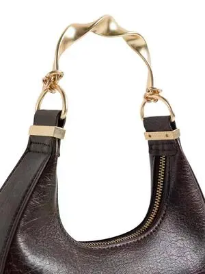 Manière De Voir Sculpted Leather Crescent Bag - Brown