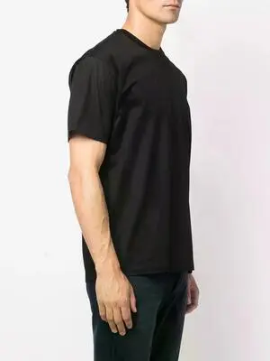 LOW BRAND Round Neck Short-sleeved T-shirt - Black