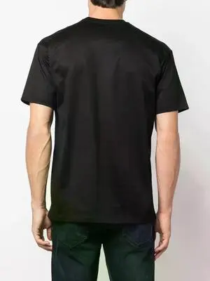 LOW BRAND Round Neck Short-sleeved T-shirt - Black