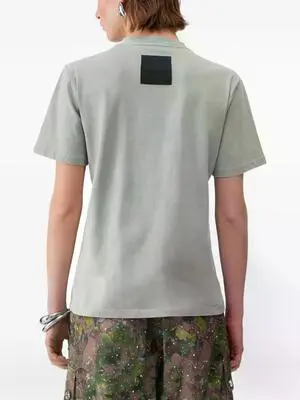 Liu Jo Embellished T-shirt With Precious Stones - Grey