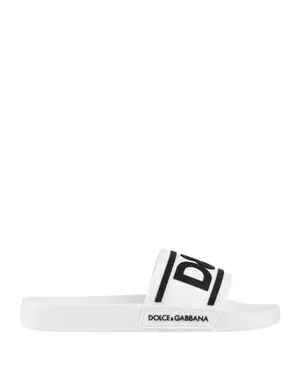 Dolce & Gabbana Snk Rubber Sandals - White