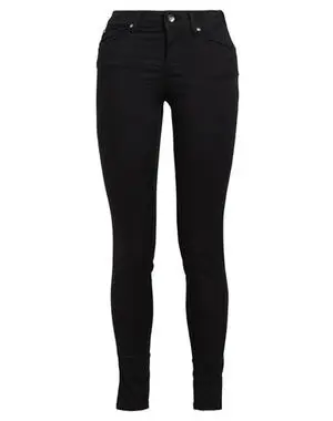 Liu Jo Skinny Jeans With Leather Trims - Black