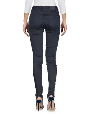 Liu Jo Skinny Jeans With Leather Trims - Midnight Blue