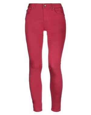 Liu Jo LIU •JO Skinny Jeans With Leather Trims Red