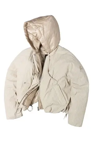 Moose Knuckles Tegan Water Repellent Bomber Jacket With Down Puffer Liner