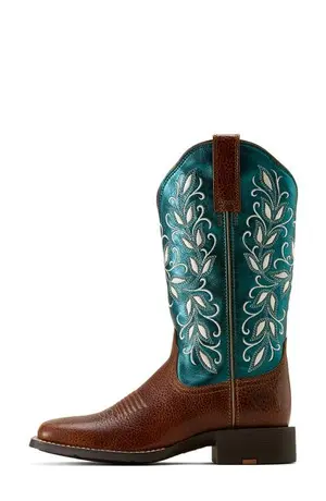 Ariat Western Boot - Beasty Brown/metallic Sea