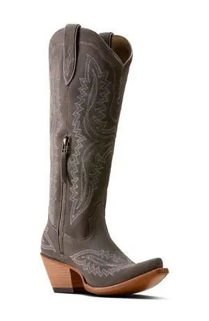 Ariat Casanova Star X Toe Western Boot Ash Brown