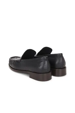 Acne Studios Boafer Light Ostrich Loafer - Black