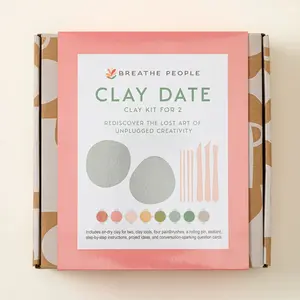 UNCOMMON GOODS Clay Date & Conversation Diy Kit For 2 Breathe People - Multi