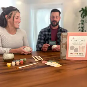 UNCOMMON GOODS Clay Date & Conversation Diy Kit For 2 Breathe People